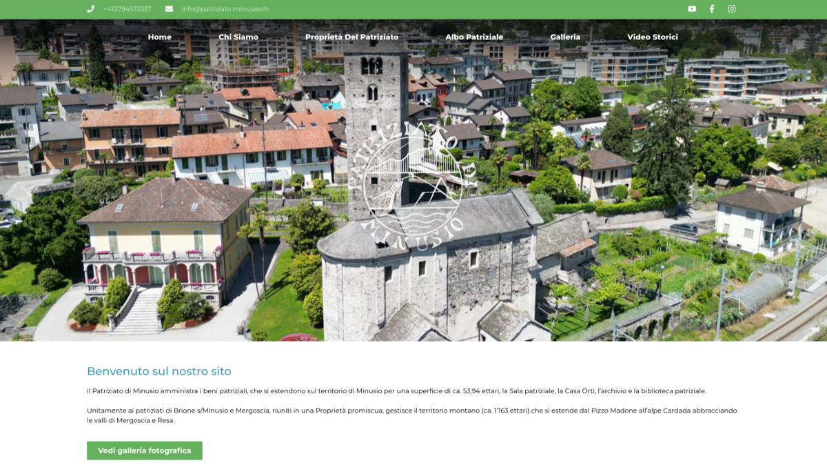 Il Nuovo Portale del Patriziato di Minusio | ticinoWEB | Web Design & More | Gestionali ...