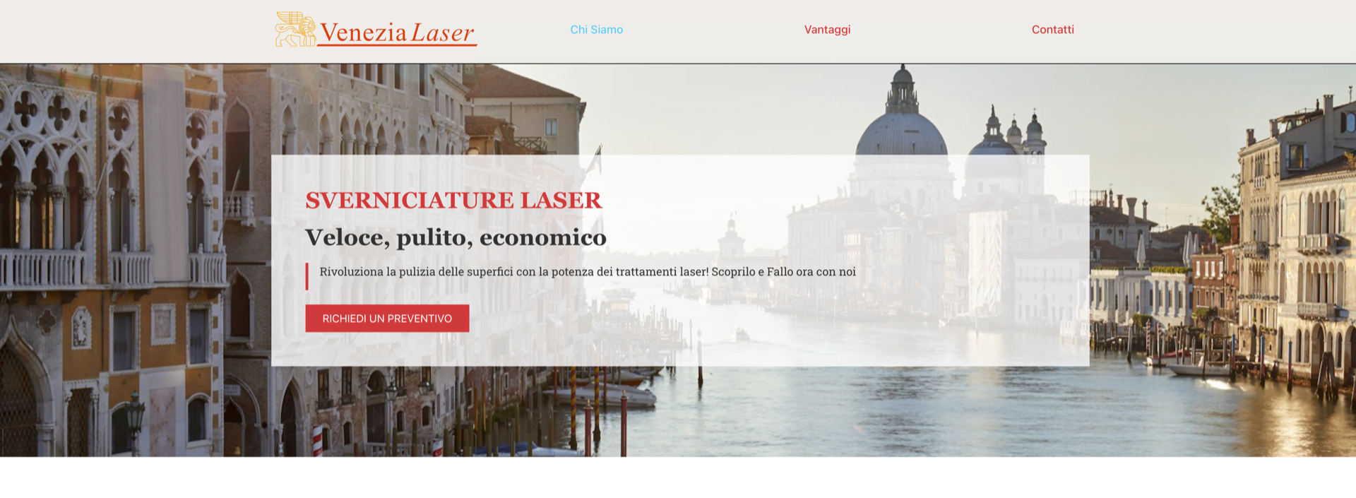 Launch of the new site Venice Laser: Innovation for Restorations
